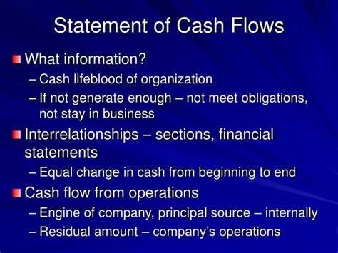 Ppt Statement Of Cash Flows Powerpoint Presentation Free Download