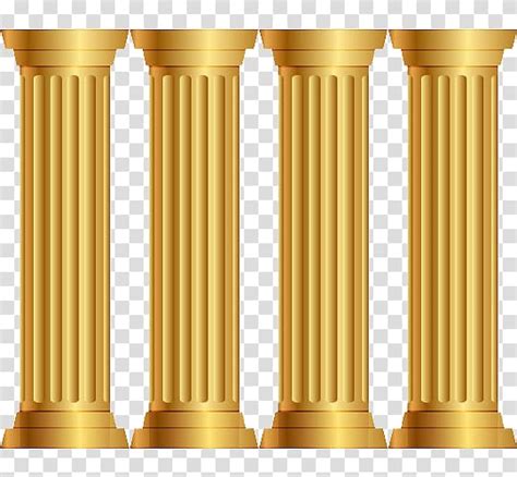 Gold Greek Columns Clip Art