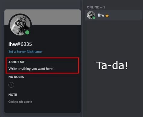 how to get the discord about me feature followchain