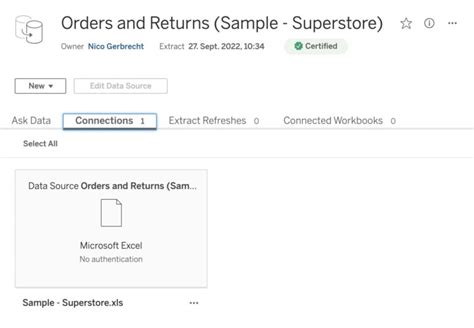 how to set up a published data source in tableau interworks