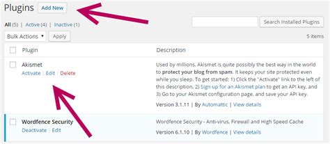 how to install and activate wordpress plugins