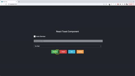 create custom toast components with react