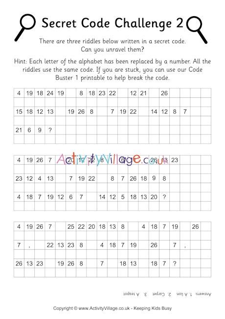 secret code challenge 2
