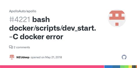 bash docker scripts dev start sh c docker error · issue 4221