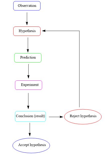 Sketch A Flowchart Of The Steps In The Scientific Method Th Quizlet