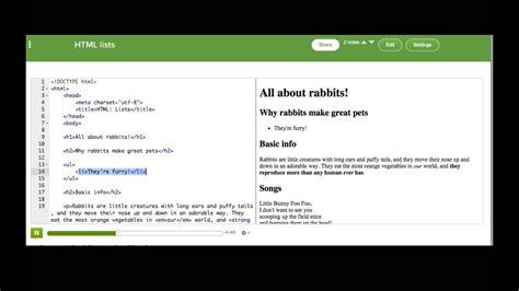 html lists intro to html css making webpages computer programming