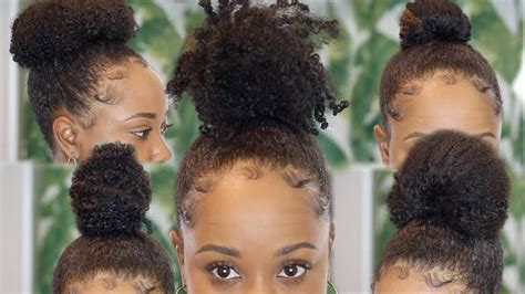30 Bun Styles For Natural Hair That Are Perfect For Summer Atelier