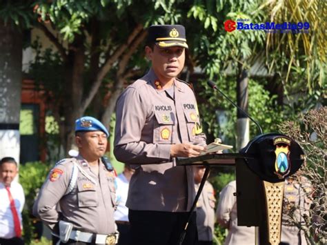 Cek Kesiapan Pengamanan Pemilu 2024 Polres Malang Gelar Apel