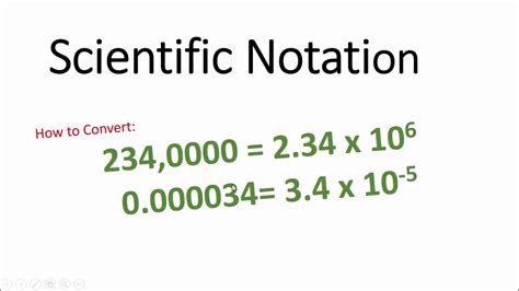 scientific notations how to convert numbers into scientific notations