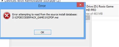 error occurred while installing msi