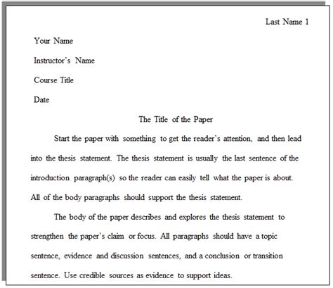 how do i set up a paper with mla formatting cwi
