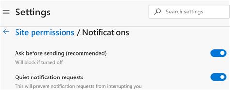 how to block requests to allow and send notifications in chrome firefox