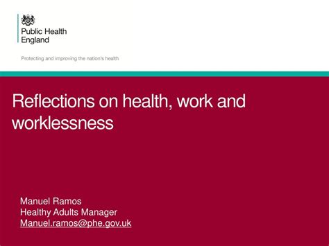 Reflections On Health Work And Worklessness Ppt Download