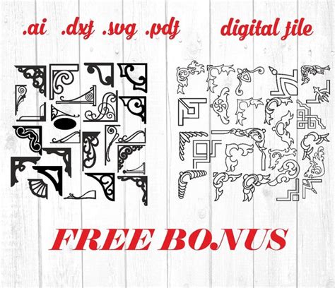 Corner Frame Svg Bundle Frame Svg Corner Border Pattern Svg Separator