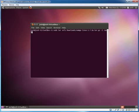 install wordpress on a ubuntu virtual machine using