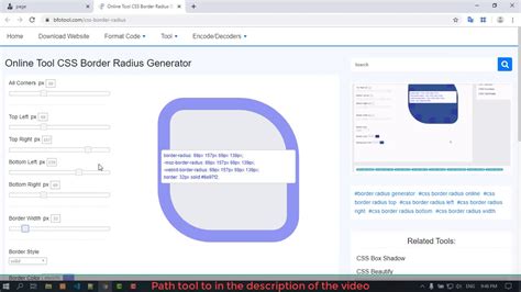 online tool css border radius generator youtube