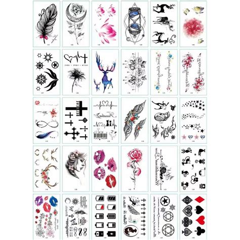 New 30pcs Temporary Tattoo Sticker Waterproof And Cute Sticker English