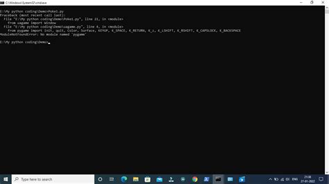 modulenotfounderror no module named pygame r pygame