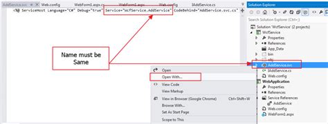 creating and consuming wcf web service in asp