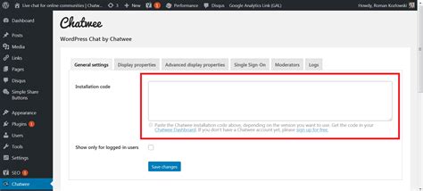 chat plugin for wordpress installation instructions chatwee