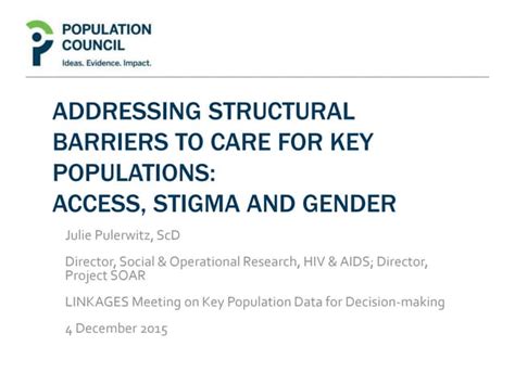 Addressing Structural Barriers To Care For Key Populations Access