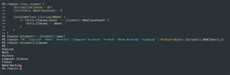 powershell classes getting started