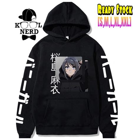 Jual Hoodie Anime Jepang Seishun Buta Yarou Wa Bunny Girl Senpai No
