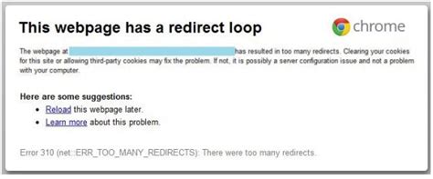 how to solve {this webpage has a redirect loop} error