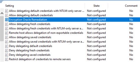 windows 10 rdp credssp encryption oracle remediation error fix