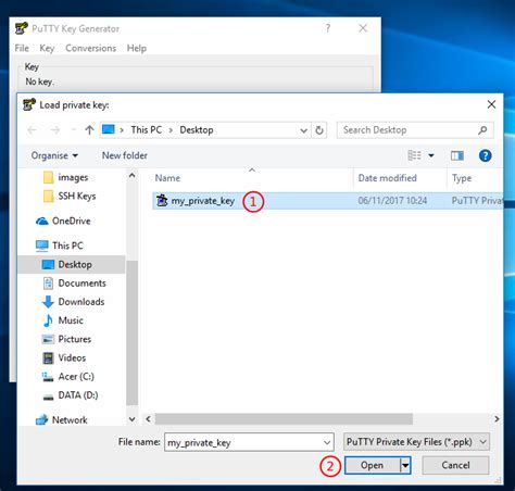 how to connect to a web server over ssh with private public keys using