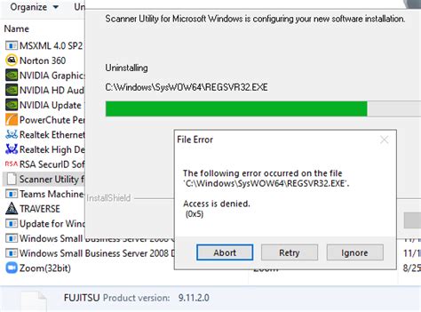 c windows syswow64 regsrv32 exe access is denied microsoft community