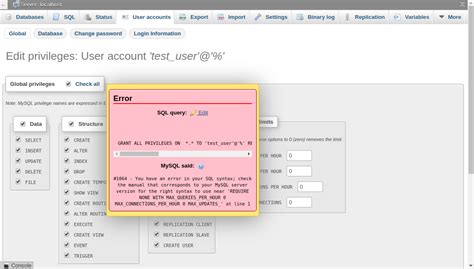 you have an error in your sql syntax check the manual that