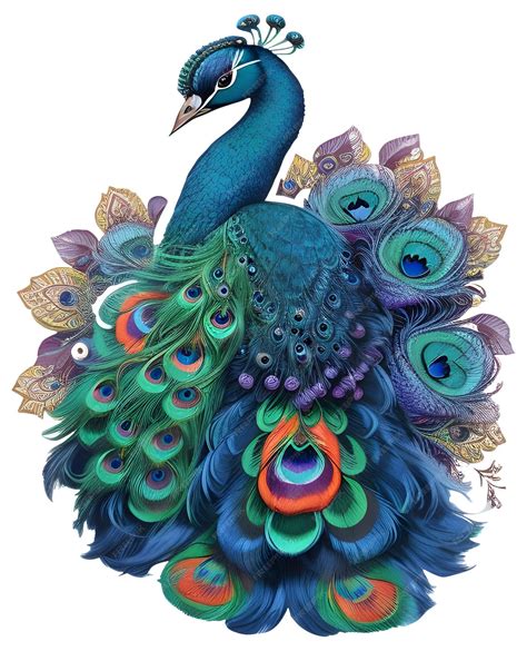 Premium Vector Peacocks Isolated On A White Background Vector