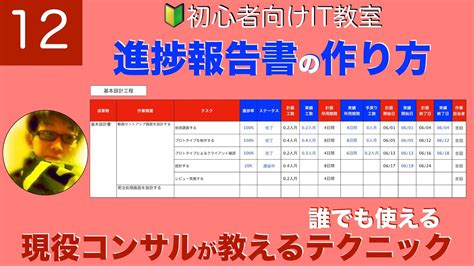 【ipmo】で現役コンサルが教える 12 進捗報告書の作り方 Youtube