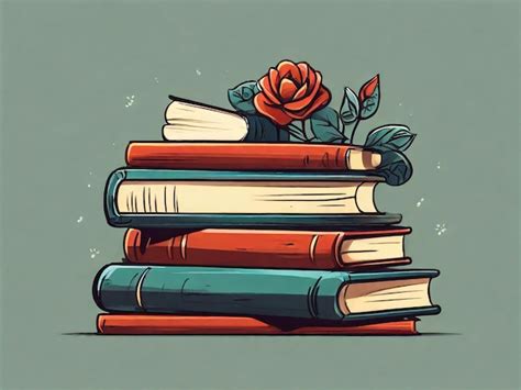 Premium Photo Stack Of Multi Colored Books Vector Illustration