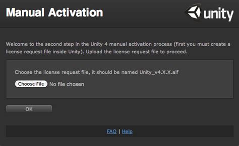 unity step by step guide to manual activation of unity 4 0