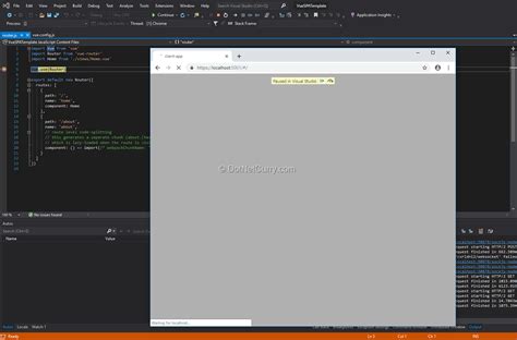 asp core vue cli templates dotnetcurry