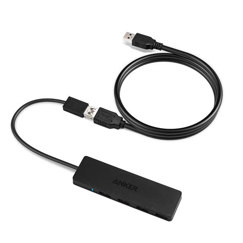Anker 4 Port Ultra Slim Usb 3 0 Hub With Extension Cord