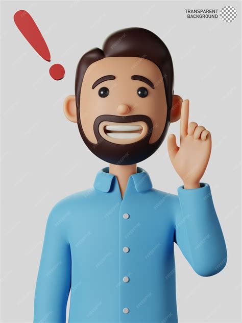Premium Psd 3d Character Of Businessman