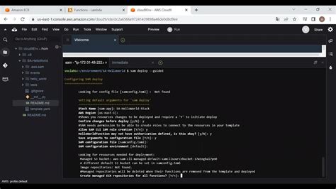hello world lambda function cloud9 youtube
