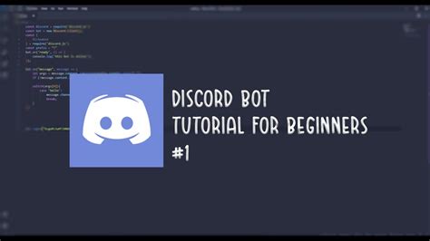 how to make your own discord bot for beginners youtube
