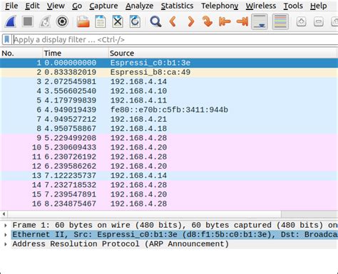 how to use wireshark filters on linux