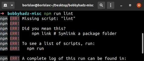 npm err missing script start dev build test bobbyhadz
