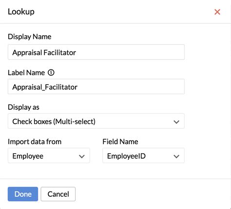 settings for performance module zoho people