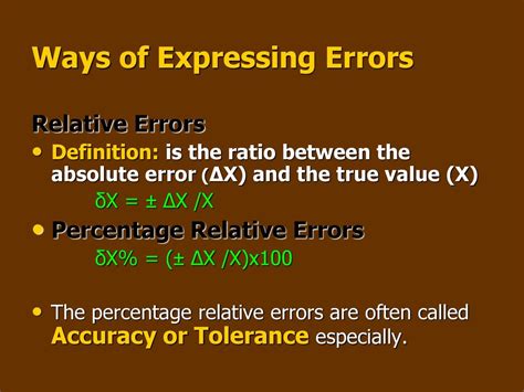 Chapter Two Measurement Errors Ppt Download