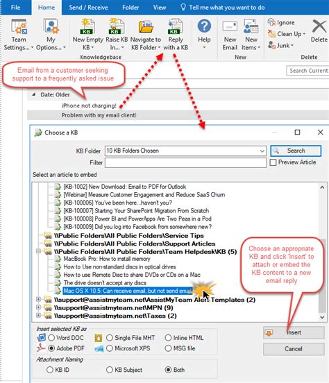 install steps personal knowledge base for outlook assistmyteam