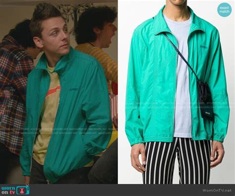 Wornontv Elis Green Zip Jacket On Cobra Kai Clothes And Wardrobe