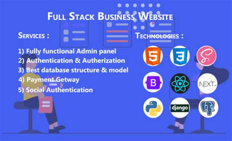 build you a fast and modern full stack website using react and django