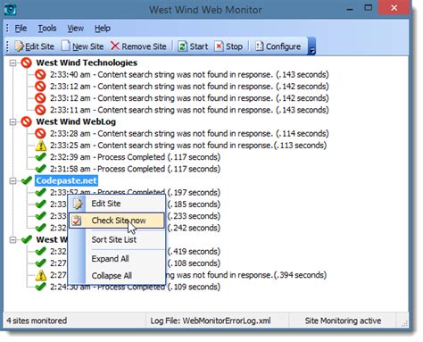 features west wind web monitor