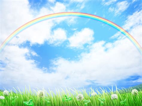 [フリーイラスト] 青空と虹の風景でアハ体験 Gahag 著作権フリー写真・イラスト素材集 Gahag 著作権フリー写真